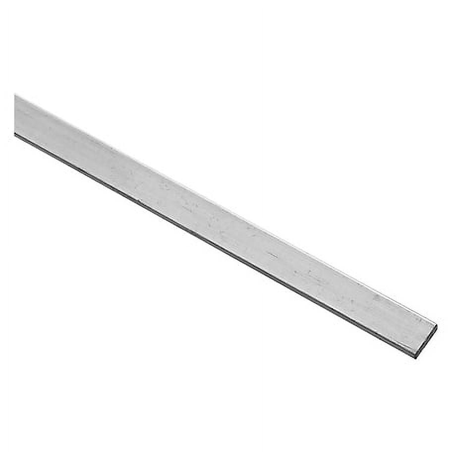 National Hardware 1/2" x 48" x 1/8" 4200BC Rectangular Metal Bar, Mill ...
