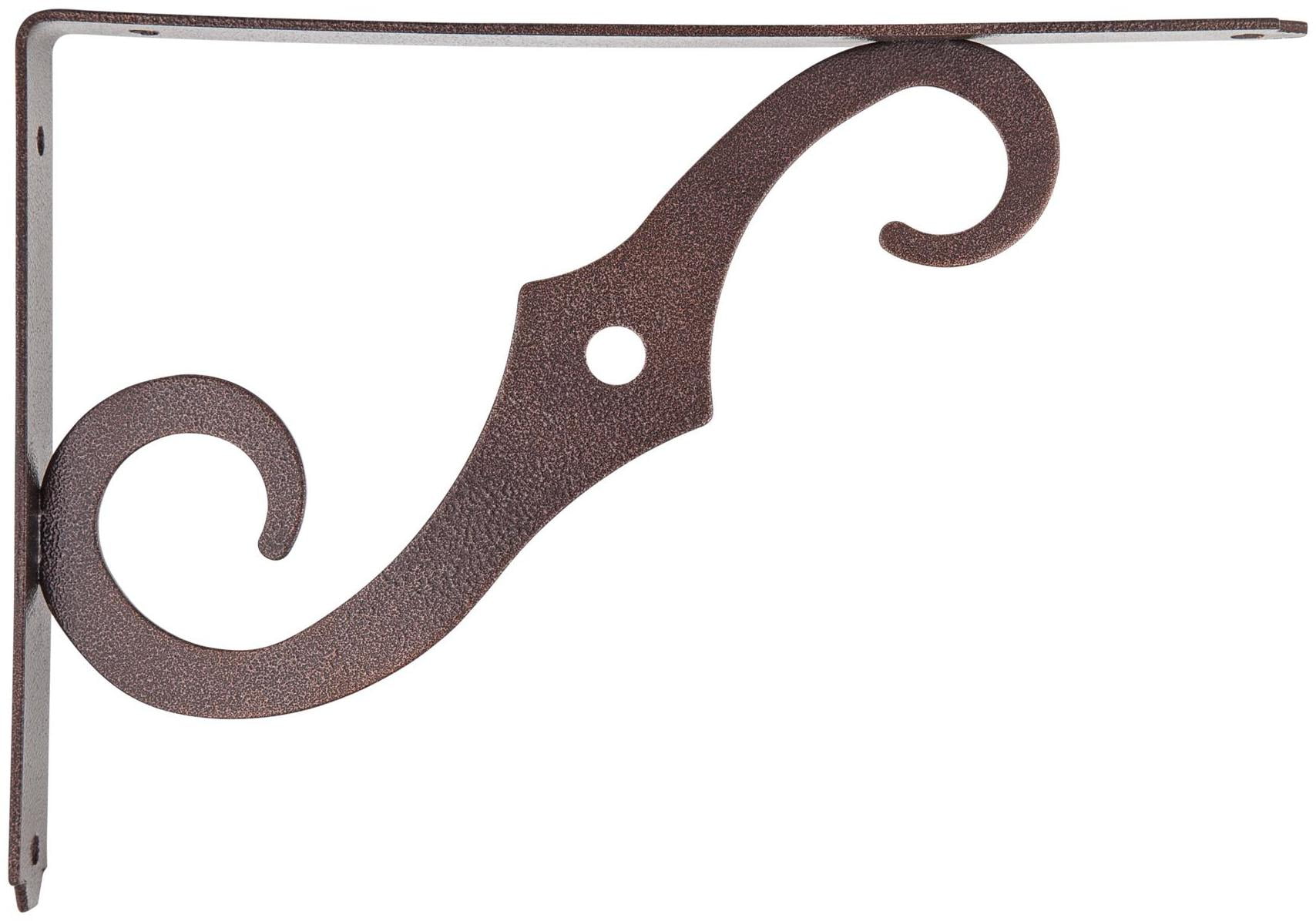NATIONAL MFG CO 10 x 7-Inch Antique Bronze Ornamental Shelf Bracket ...