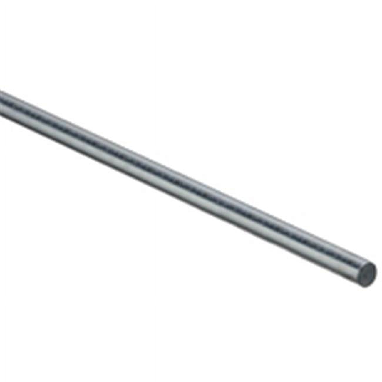 National Hardware 179796 7/16 in. x 36 in. Steel Smooth Rod, Zinc ...