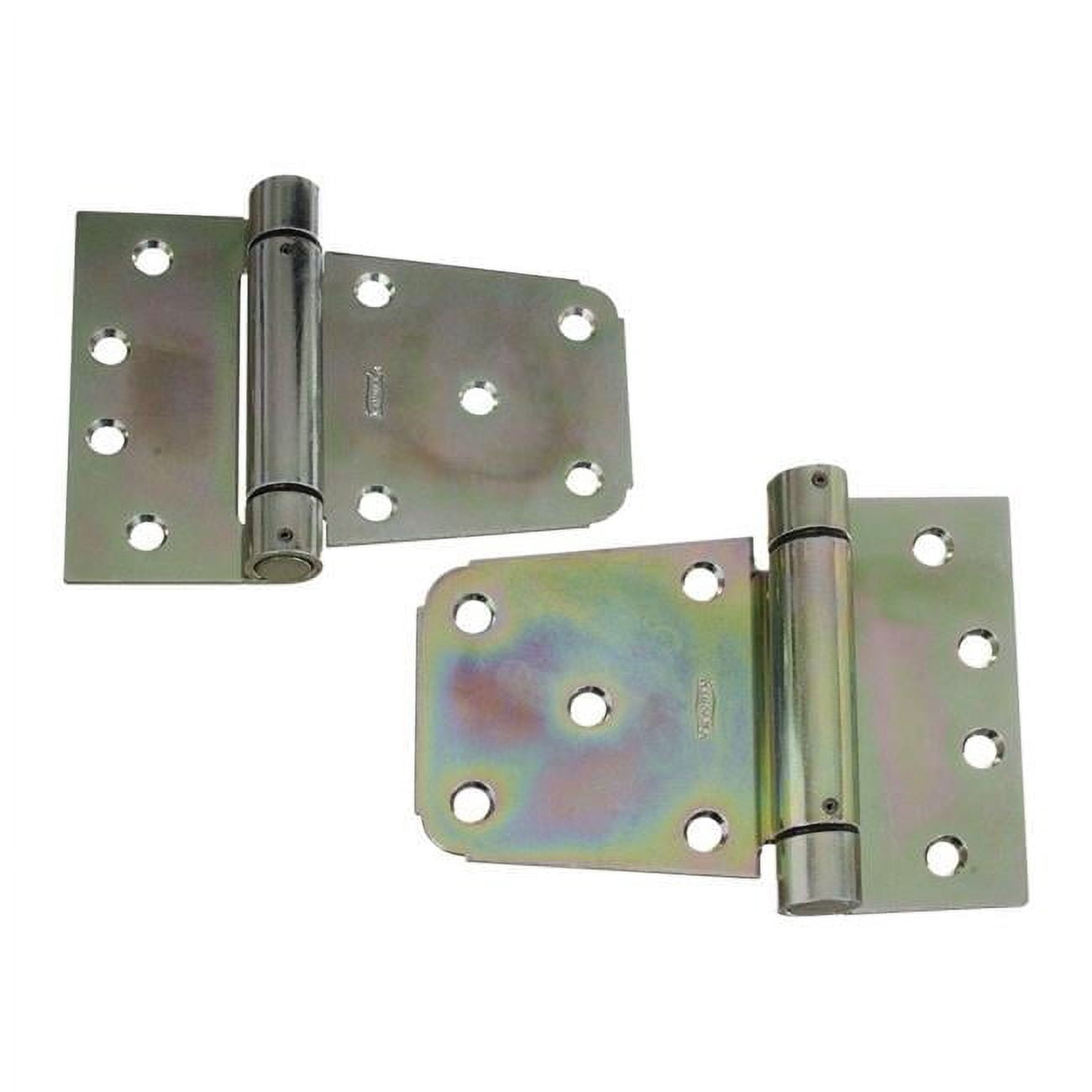 National Hardware 3.5 in. Extra Heavy Auto-Close Gate Hinge Set - Zinc ...