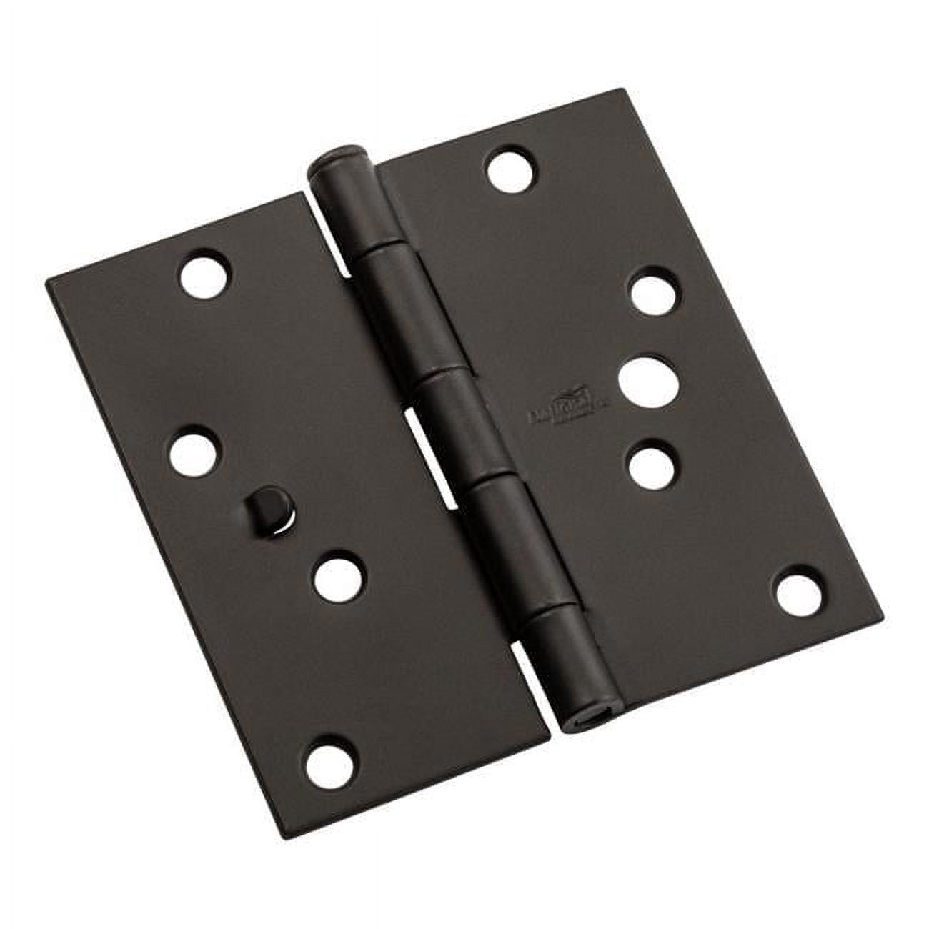 National Hardware 4 in. Black Steel Door Hinge - Black - 4 in ...