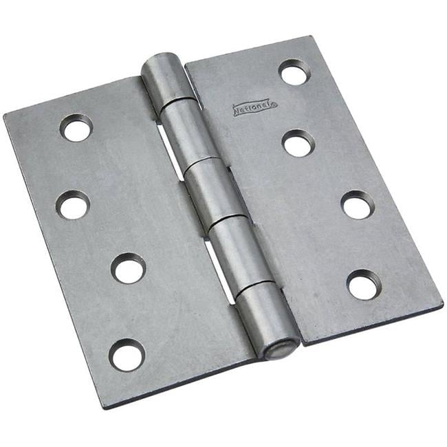 National Hardware 4 in. Non-Removable Pin Hinge in Plain Steel ...