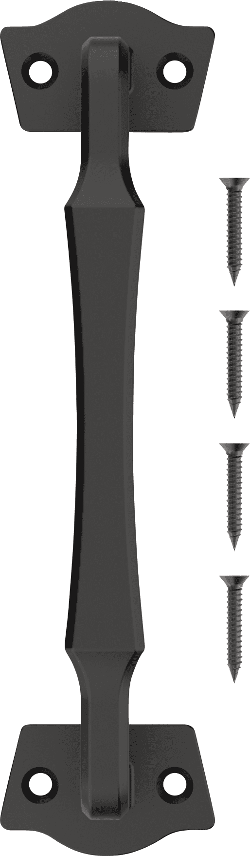 National Hardware 9-13/16 In. Black Rustic Modern Gate Pull - Pack of 2 ...