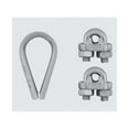 National Hardware N100-349 Cable Clamp Kit, Stainless Steel, 3/32 x 1/8 ...