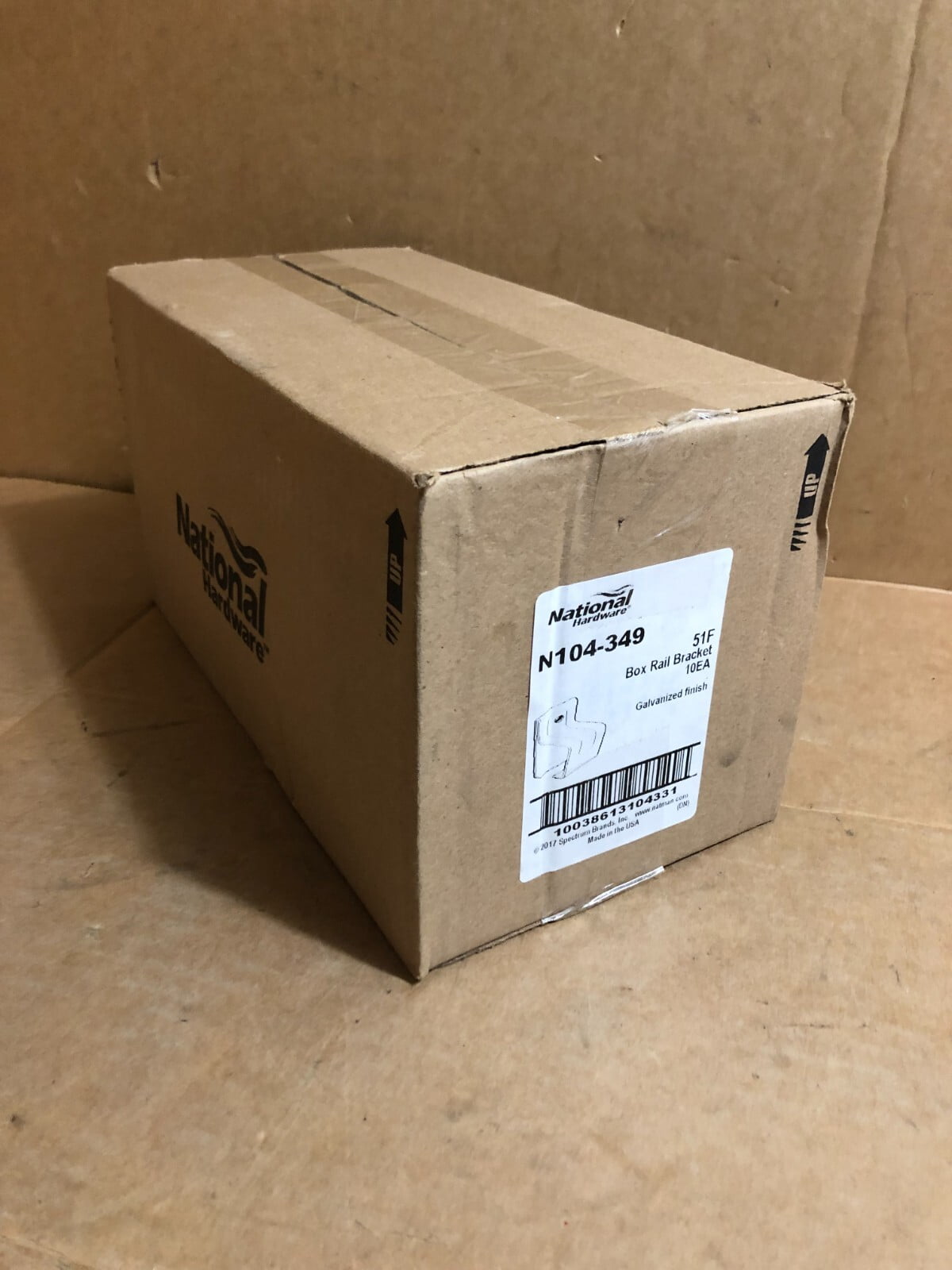 National Hardware N104-349 Box Rail Bracket Case of 10x NIB - Walmart.com