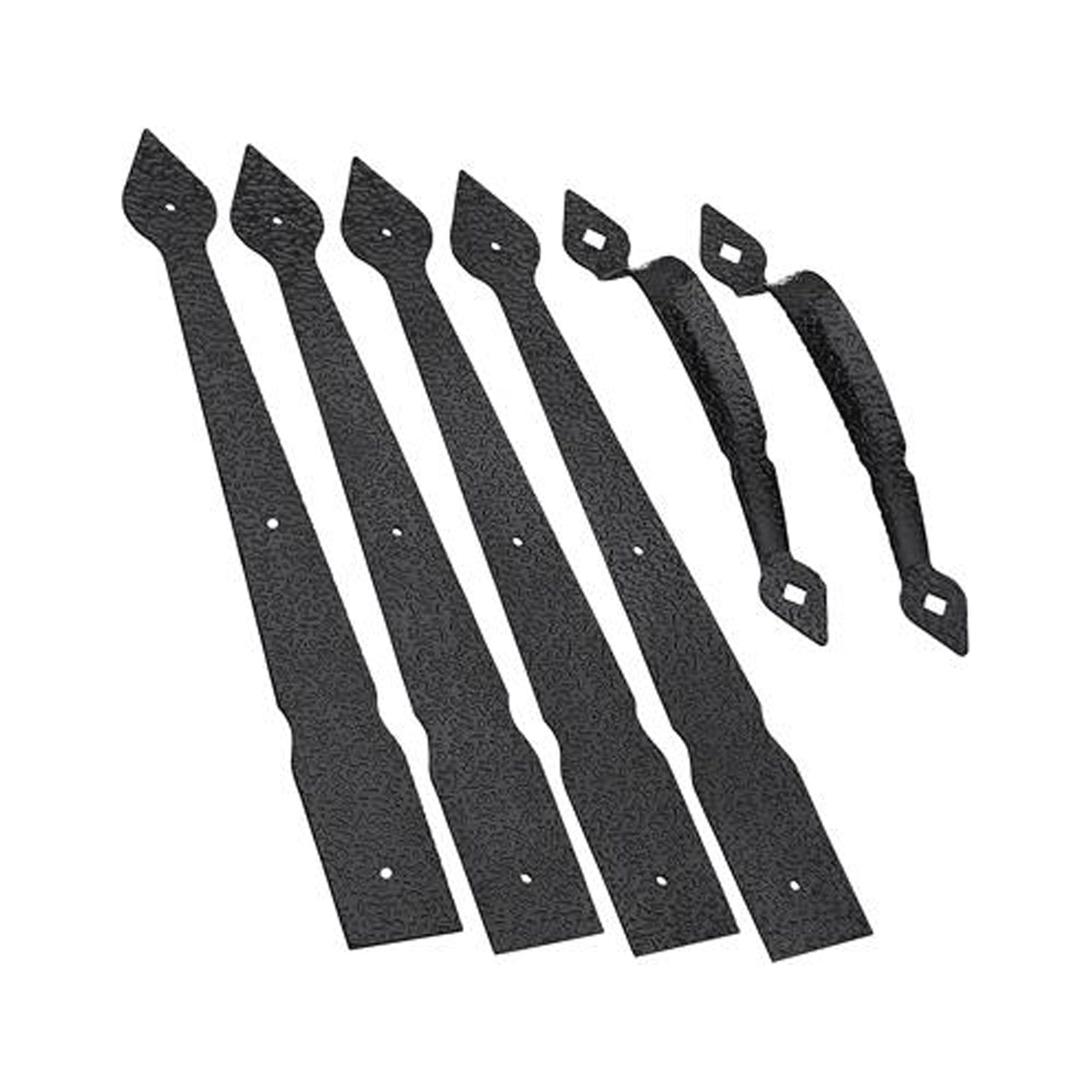 National Hardware N109-017 Spear Gate Kit With Pull, Black, 10 In. - Quantity 2 - Walmart.com