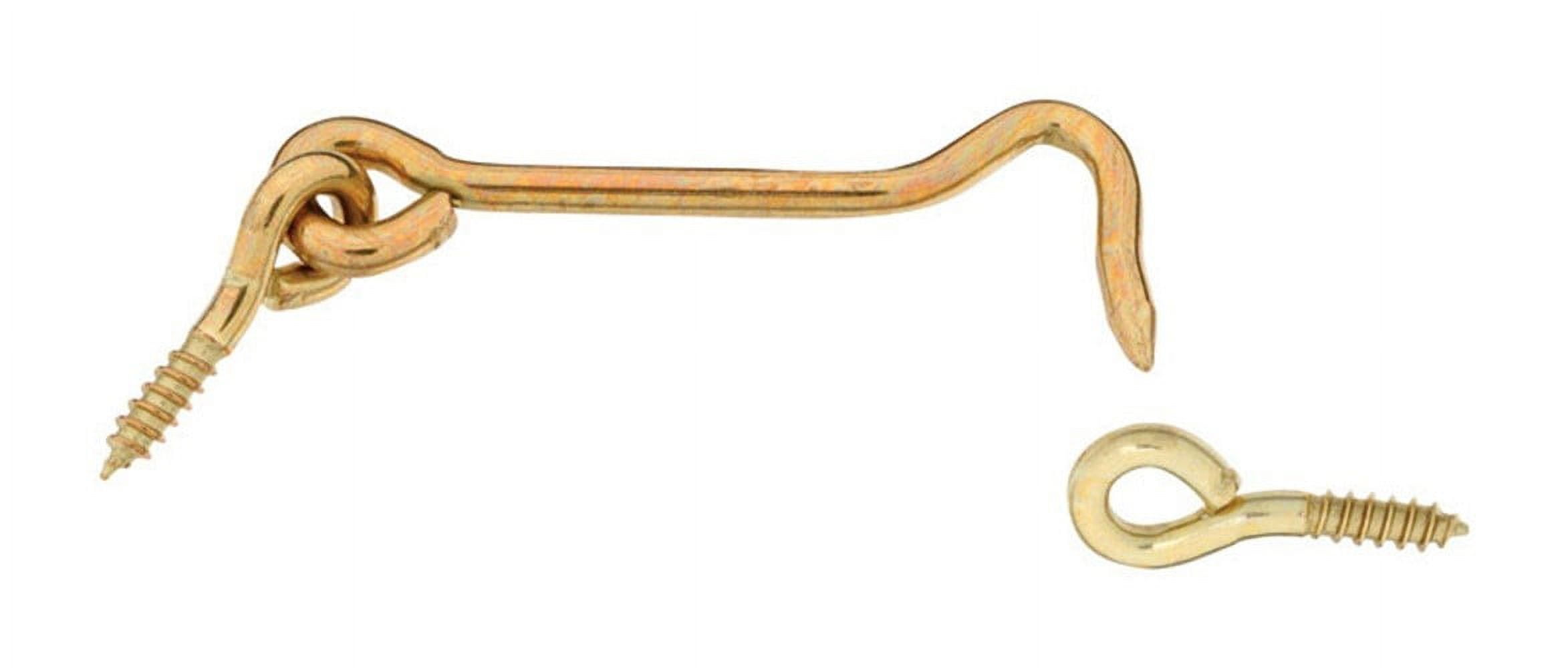 National Hardware N118-158 V2001 Hooks and Eye in Solid Brass - Walmart.com