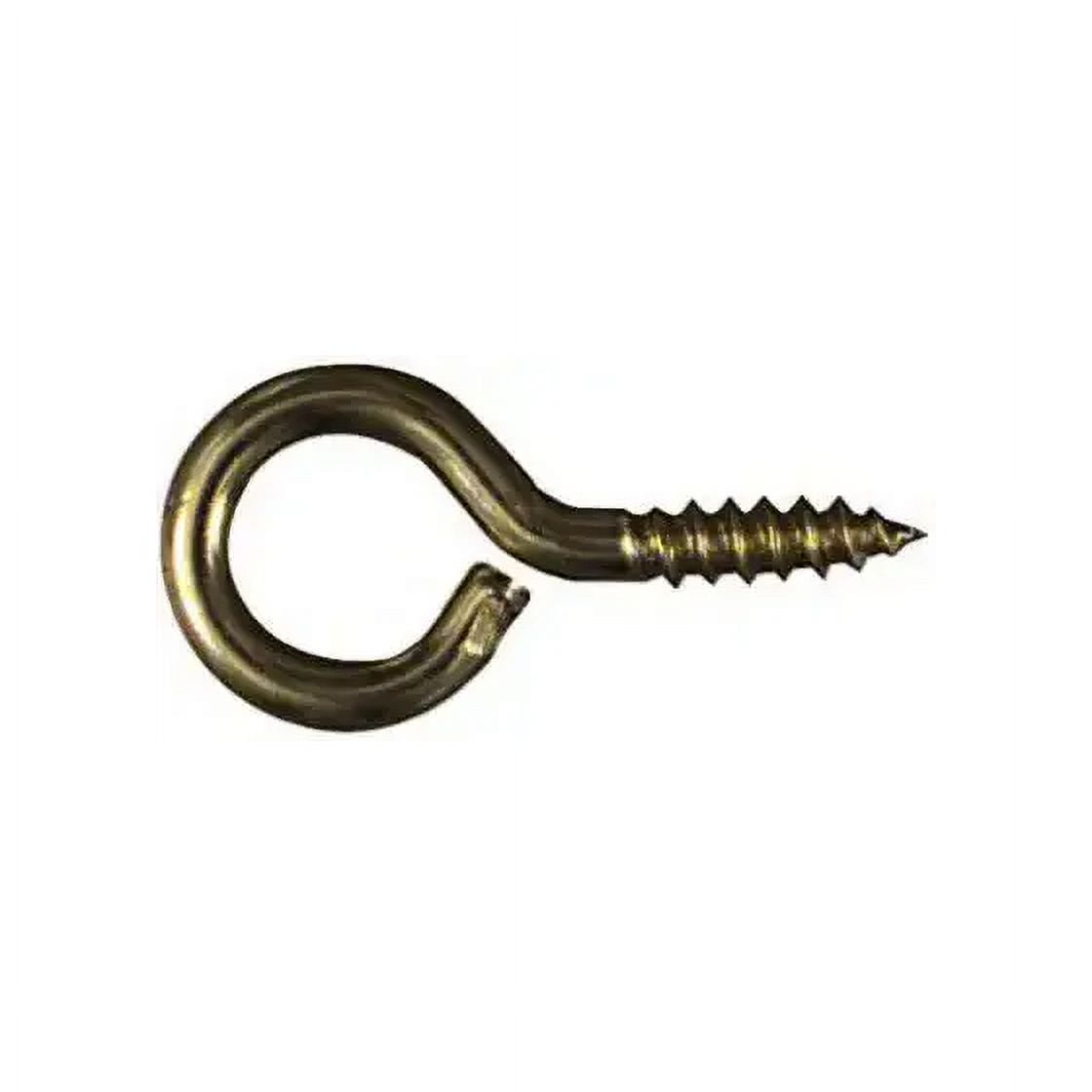 National Hardware N119-289 Large Eye Screw Eyes 1-3/8 Inch #10 Solid ...