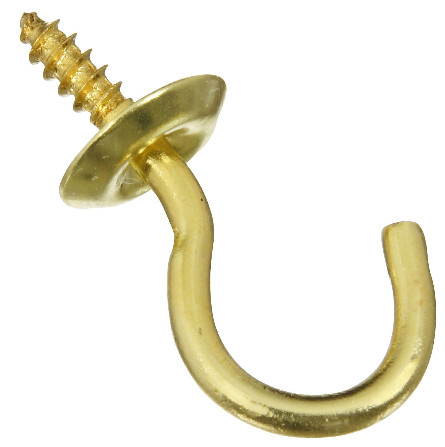National Hardware N119-644 3/4" Solid Brass Cup Hooks 5 Count - Walmart.com
