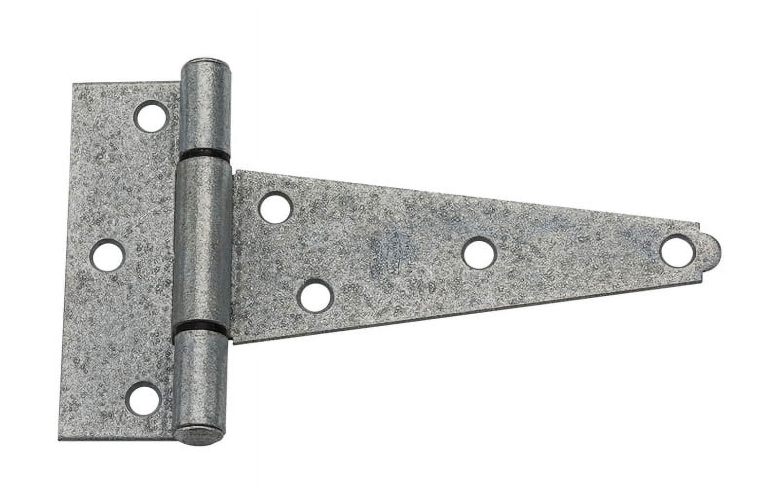 National Hardware N129-395 T-Hinge, 5 in H Frame Leaf, Steel, Galvanized, 48 lb - Walmart.com