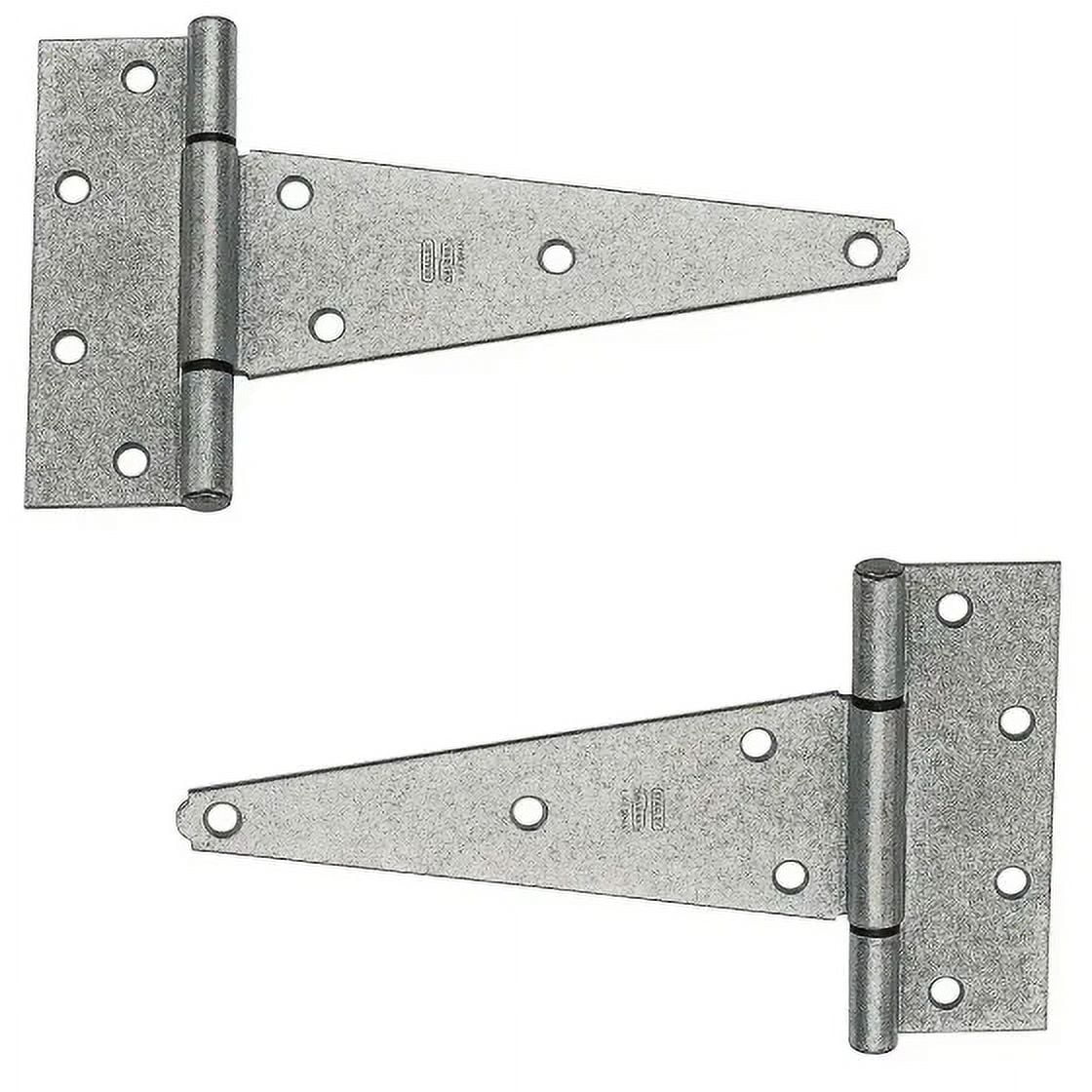 National Hardware N129-502 Heavy Duty T-Hinges Galvanized 8 Inch 2 Pack ...