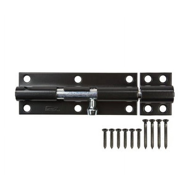 National Hardware N152-126 Heavy Padlockable Barrel Bolt 6 Inch Black ...