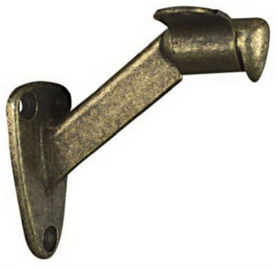 National Hardware N159-566 Handrail Bracket with Screws, Antique Brass ...