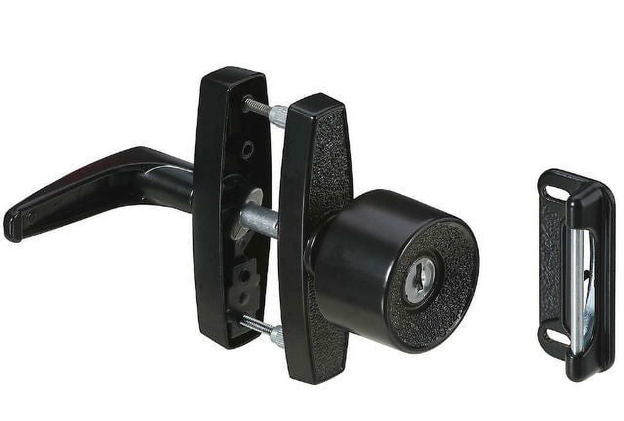 National Hardware N178-806 Universal Keyed Knob Latch, Black, Each ...