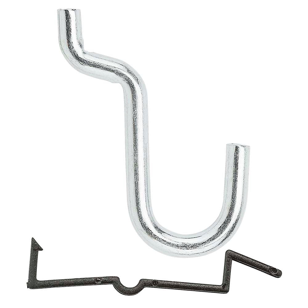 National Hardware N180-017 Locking Pegboard Curved Hooks, 5/8", Zinc ...