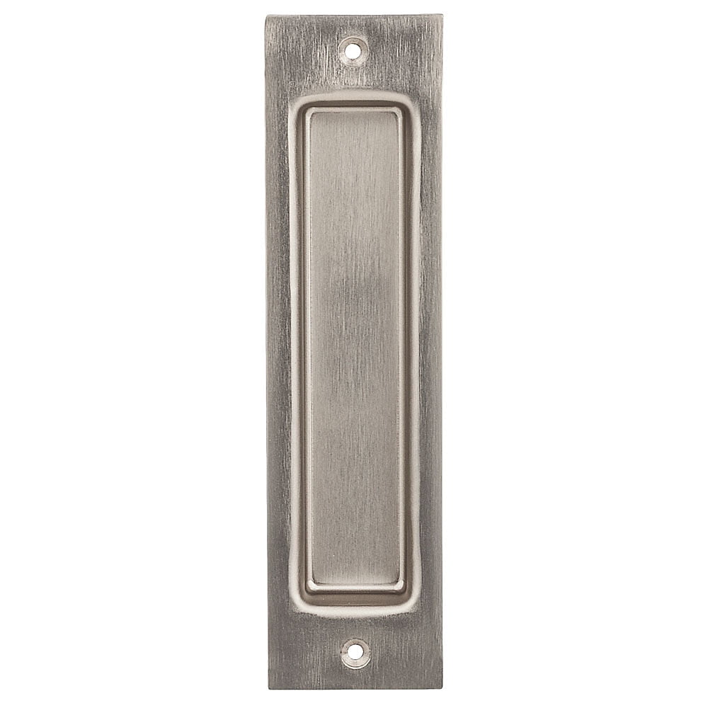 National Hardware N187-024 Satin Nickel Flush Pull with Fasteners ...