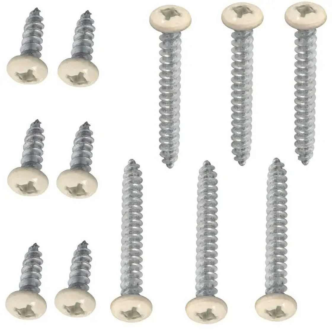 National Hardware N206-006 Mounting Screw Set For Shelf Brackets Almond ...