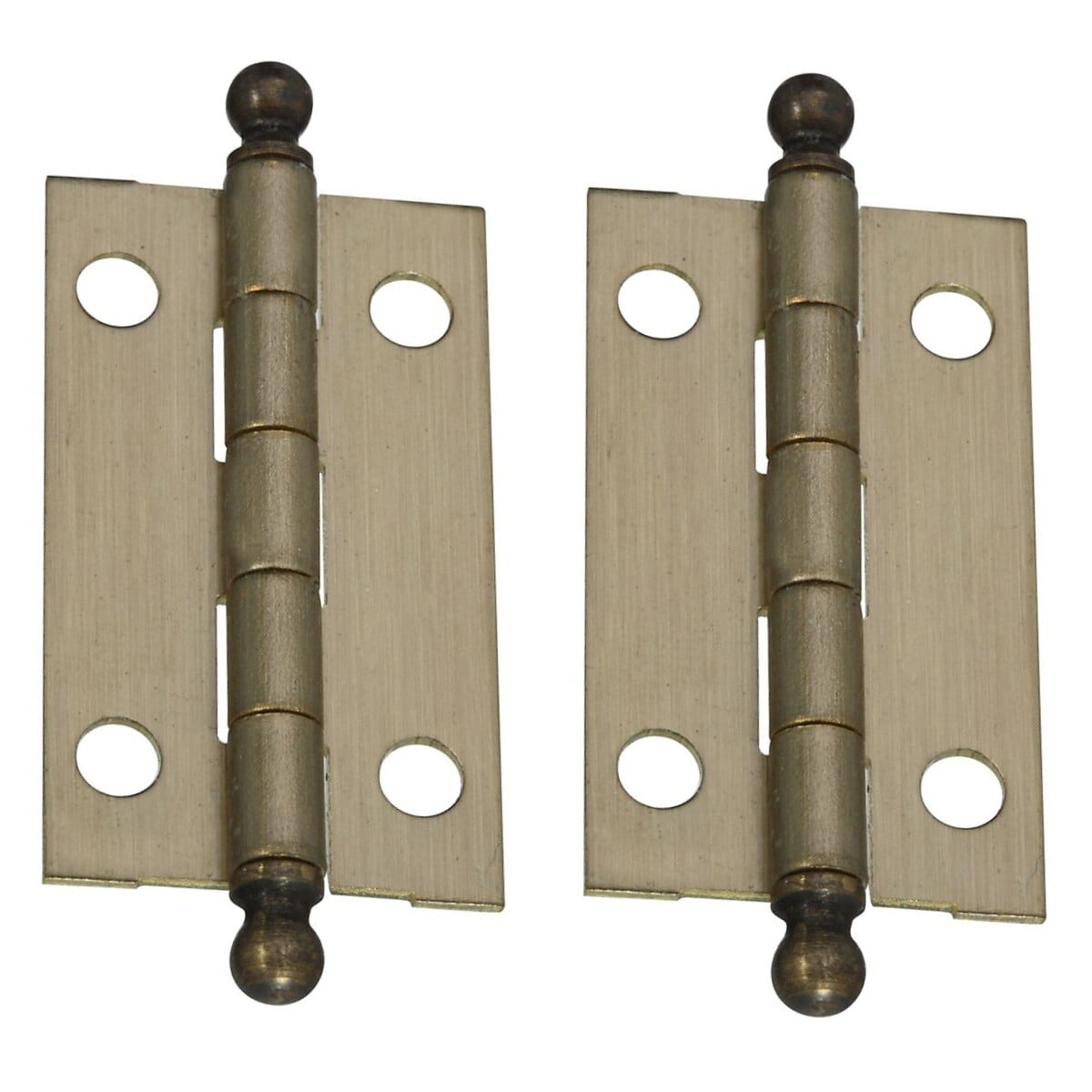 National Hardware N213-546 Ball Tip Hinges 1-1/2 By 7/8 Inch Antiqued ...
