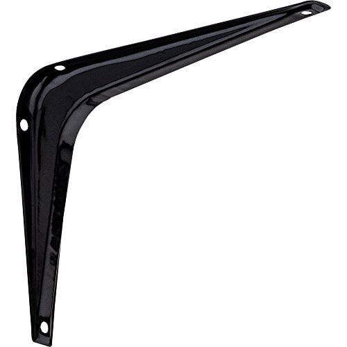 National Hardware N218-911 211 Shelf Brackets in Black, 5" x 6 ...