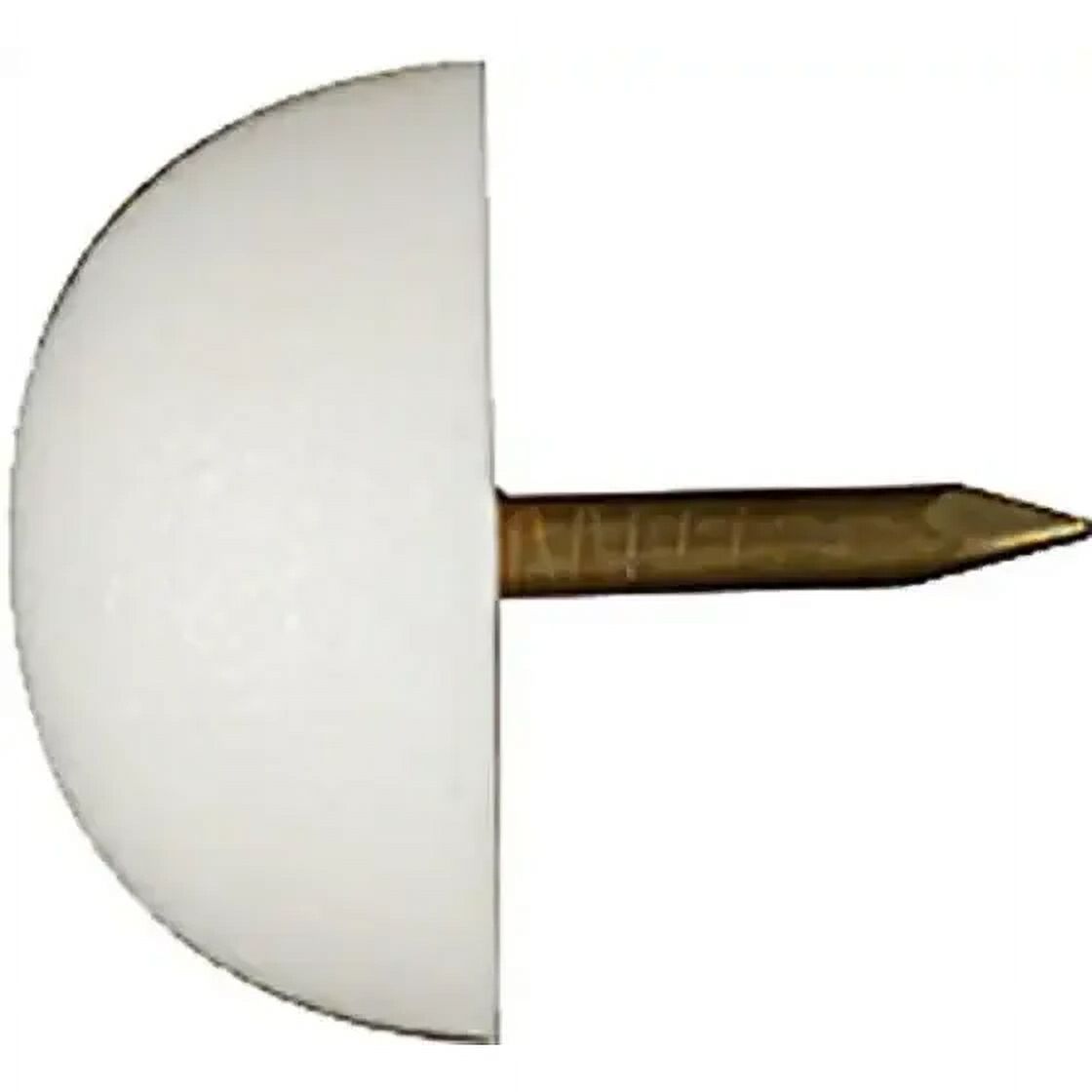 National Hardware N225-417 Round Tack In Bumper White 3/4 Inch 4 Pack ...