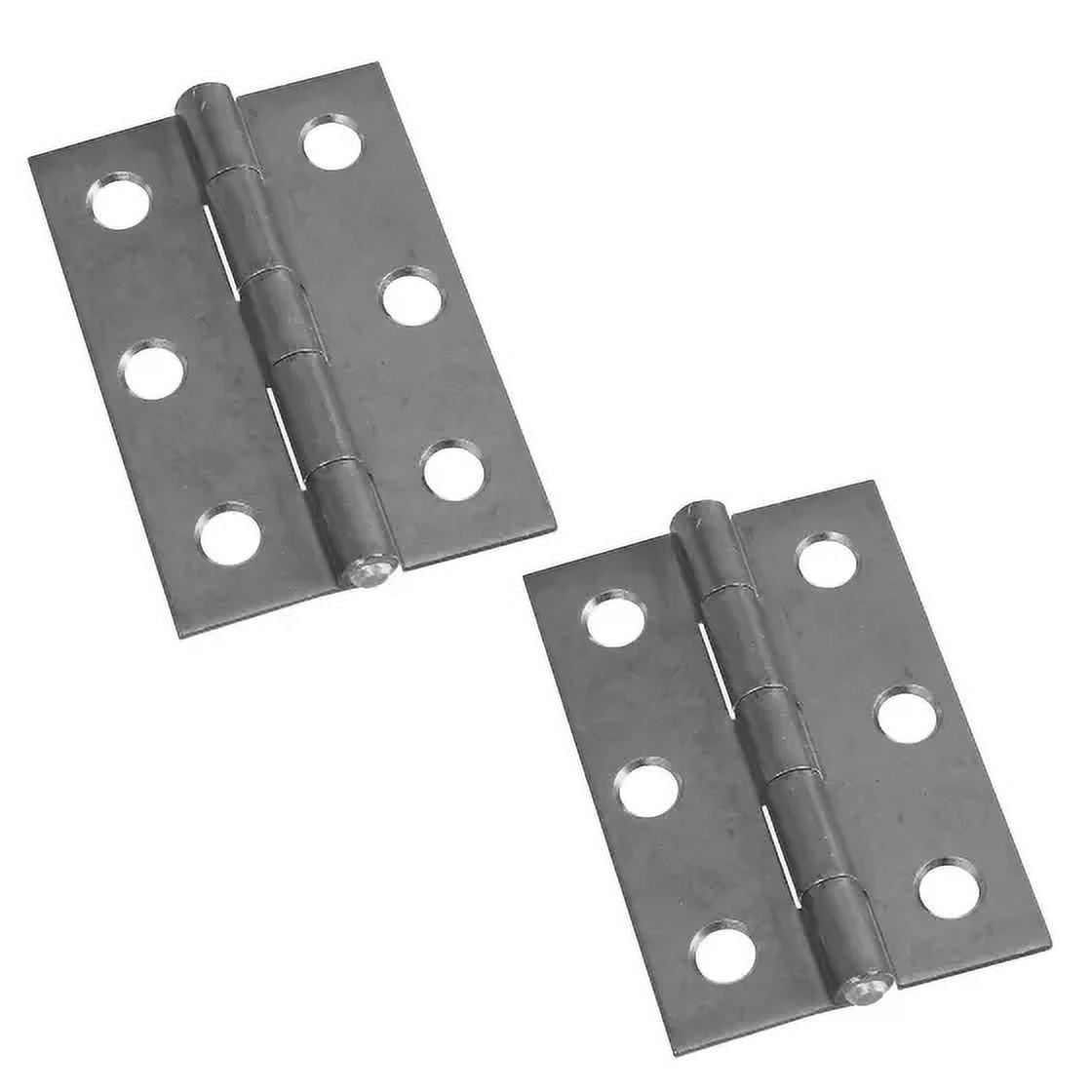 National Hardware N227-256 Non-Removable Fixed Pin Narrow Hinges 2-1/2 ...