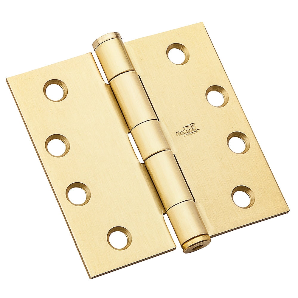 National Hardware N236-136 Standard Weight Template Hinge, Satin Brass ...