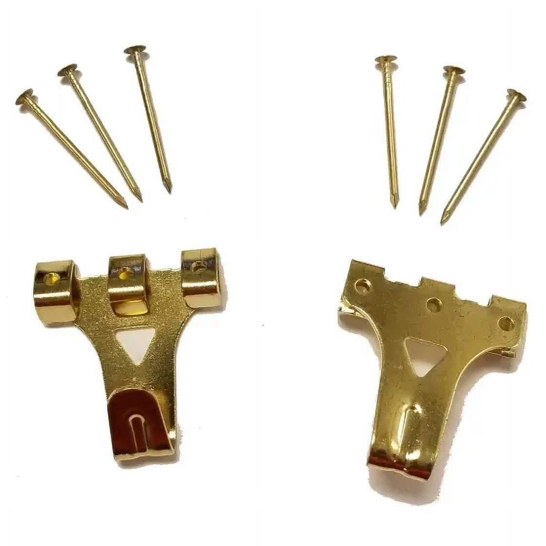 National Hardware N260-166 Super Hangers 75 Pound Rated Brass Finish ...