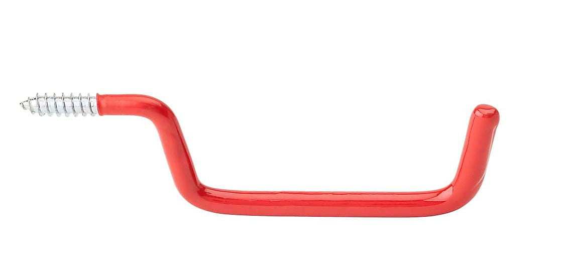 National Hardware N271-010 Steel Ladder Screw Hook with Red Vinyl ...
