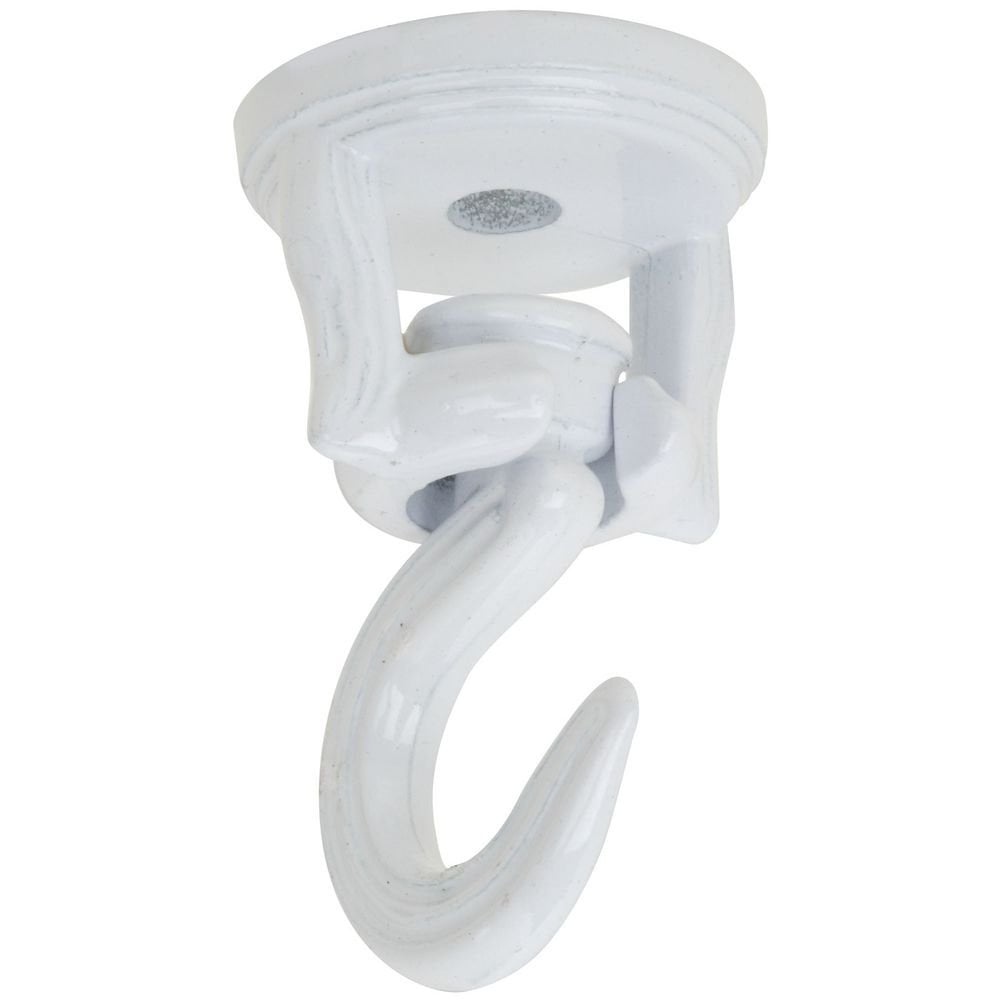 National Hardware N274-910 2 pack 2in. V2673 Swivel Swag Hook, White ...
