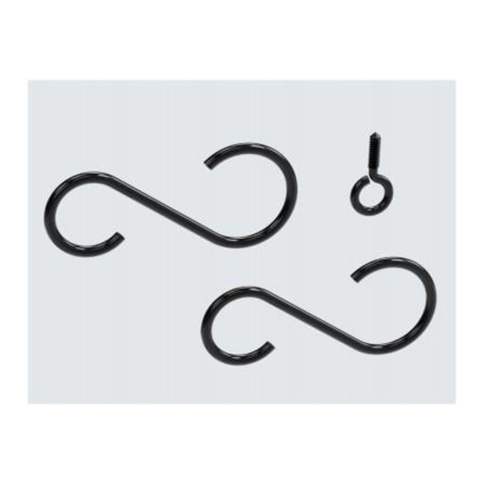 National Hardware N275-149 Extension Hanging Hook Kit, Black, 3-1/2 In ...