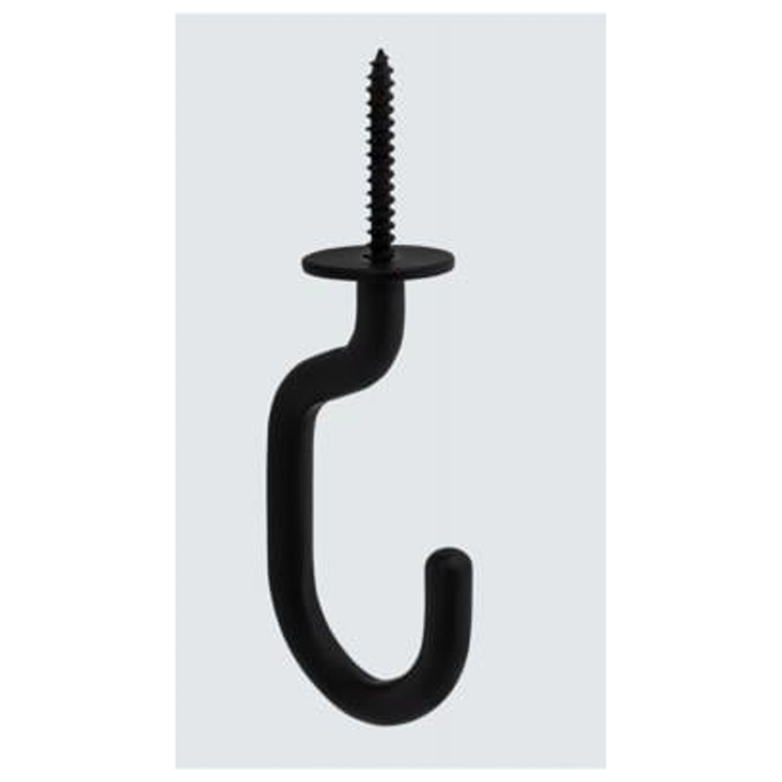National Hardware N275-523 Modern Ceiling J Hook, Black, 50-Lb. Load, 3 ...
