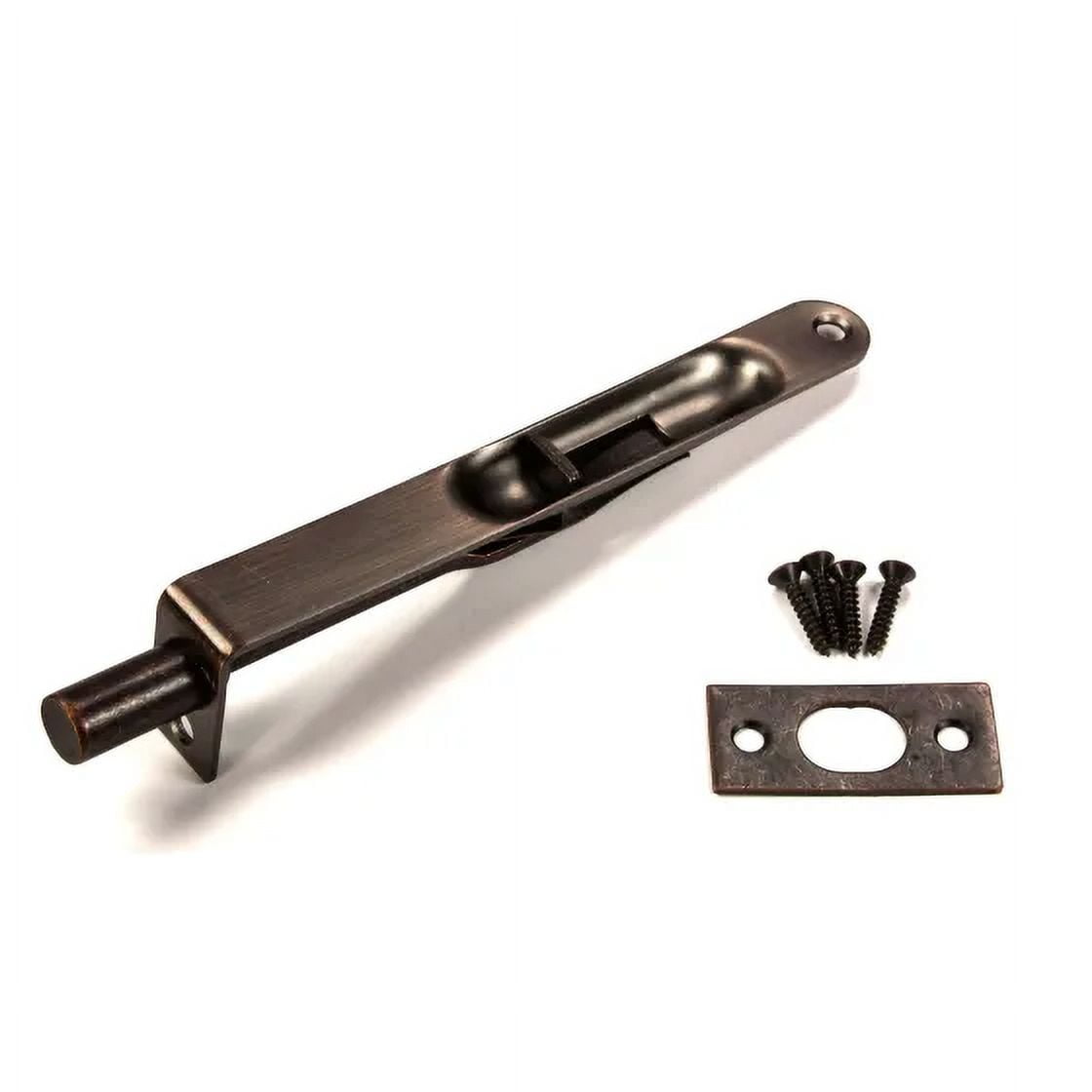 National Hardware N287-011 Round Corner Recessed Flush Bolt 6 Inch Oil ...