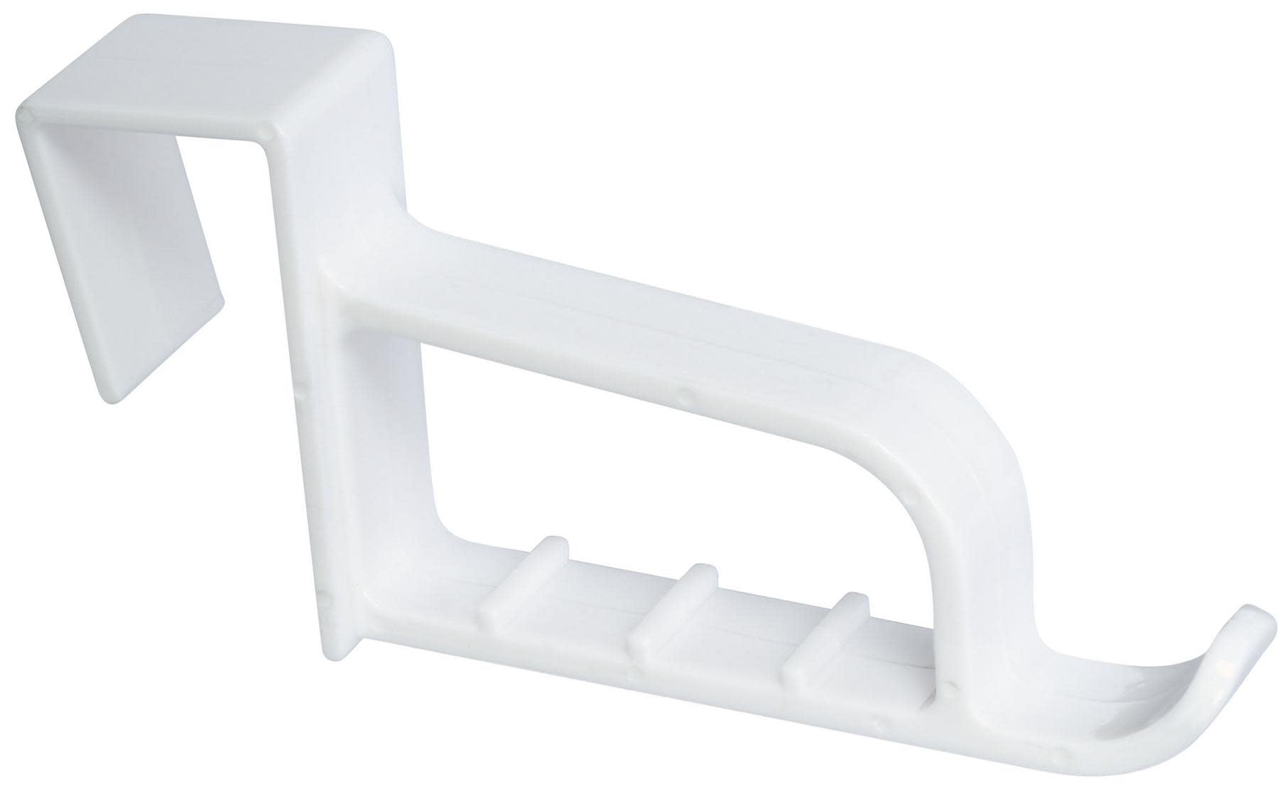 National Hardware N308-296 Long Over-The-Door Hook, Plastic, White ...