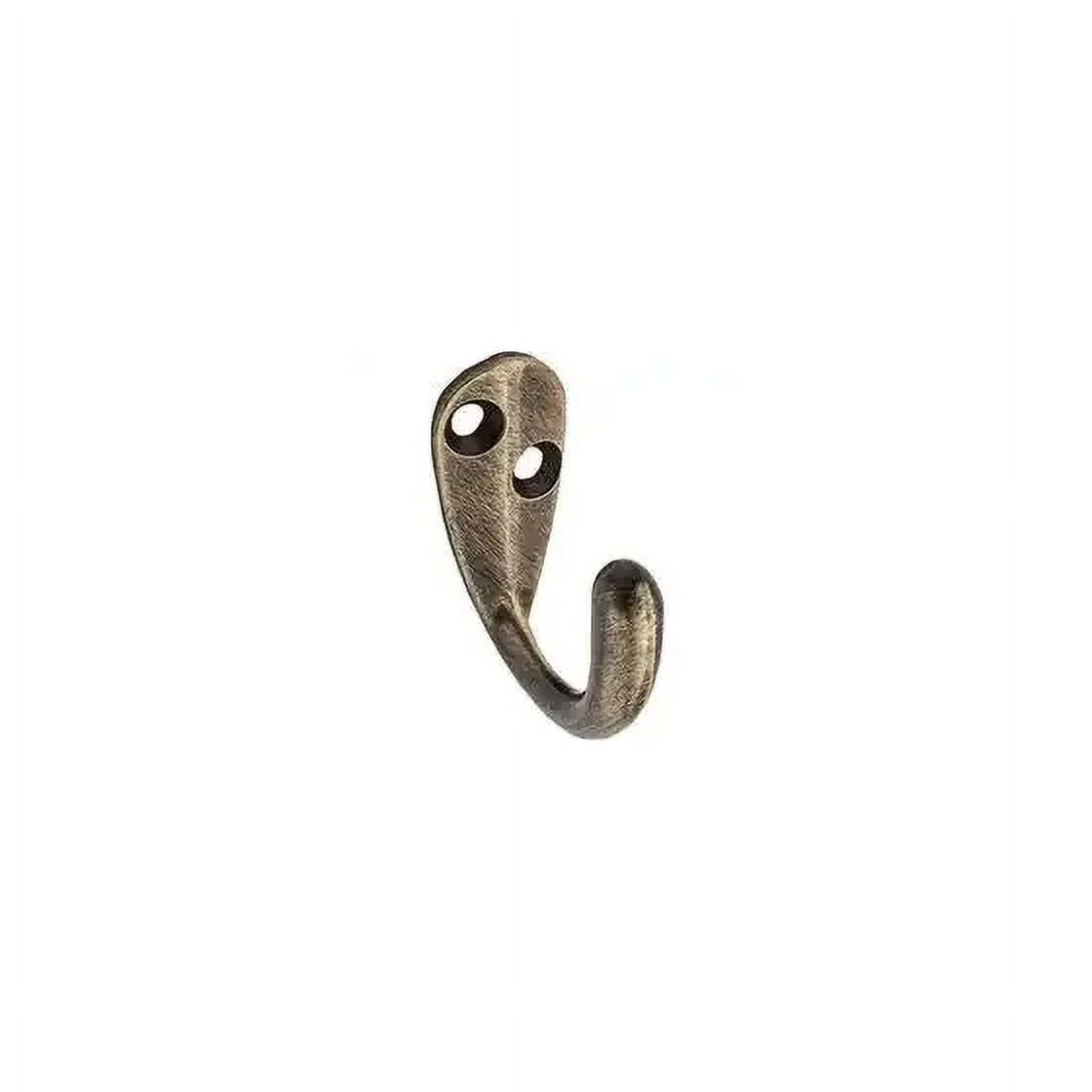 National Hardware N335-778 Single Clothes Hook Contoured Antique Brass ...