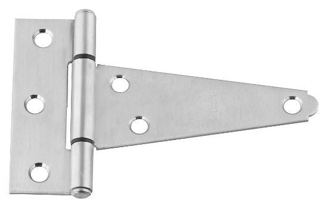 National Hardware N342-501 Lifespan Extra Heavy T Hinge, 4", Stainless ...
