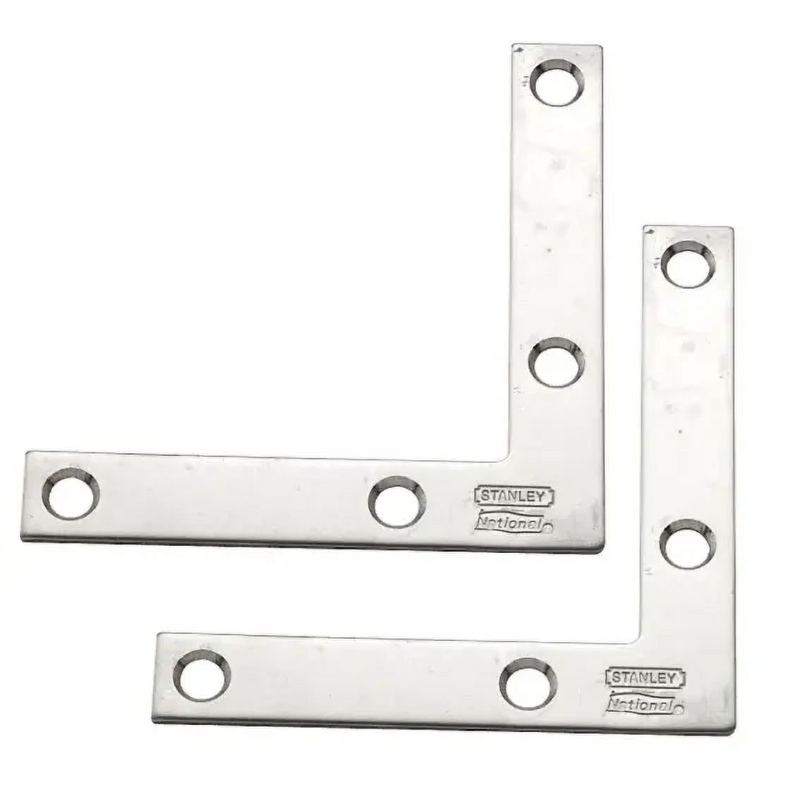 National Hardware N348-334 Flat Corner Braces 3 By 1/2 Inch Stainless ...
