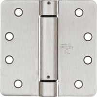 National Hardware 4 In. Satin Nickel 5/8 In. Radius Spring Door Hinge ...