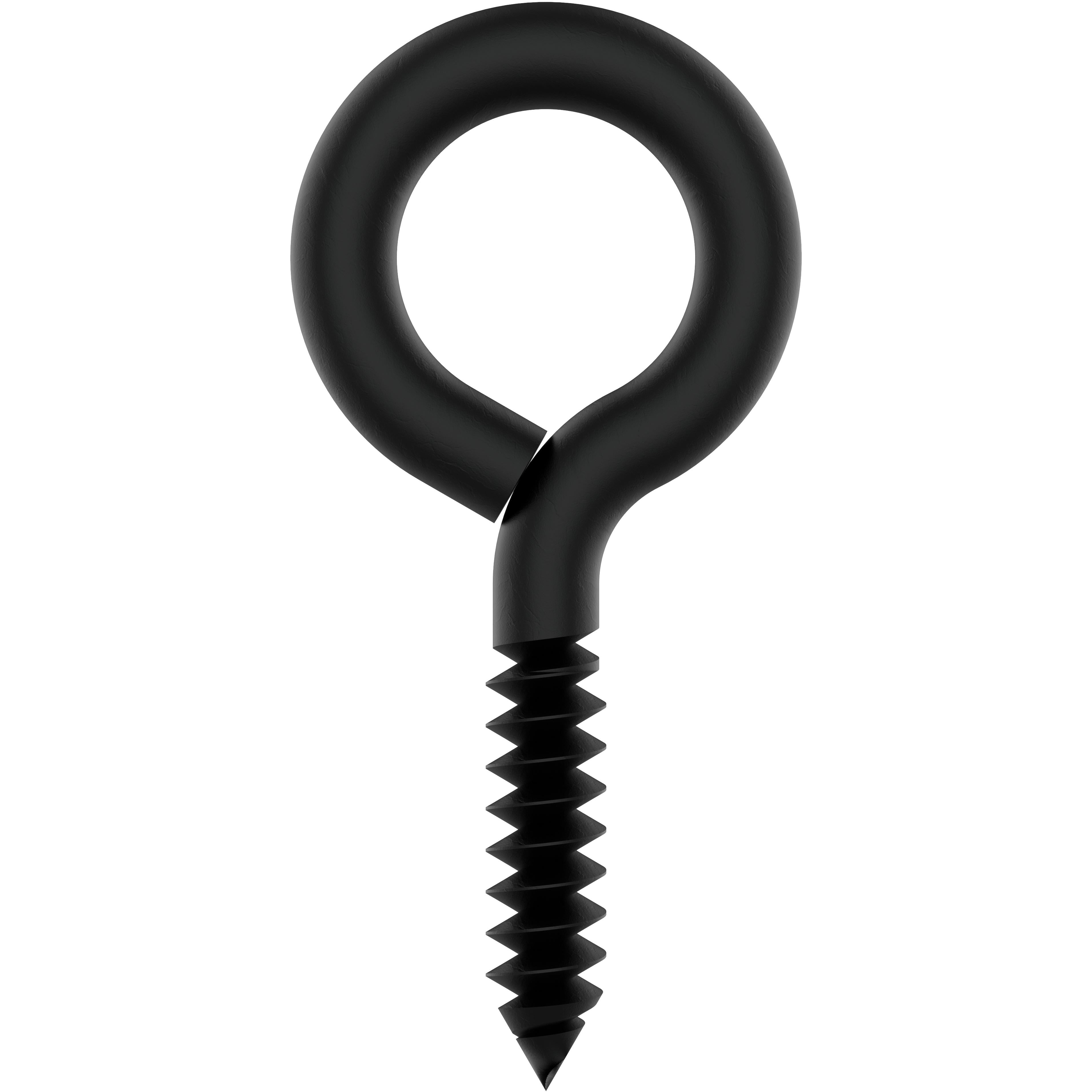 National Hardware N820-101 Screw Eyes, 3/16" × 3", Storm Shine Finish ...
