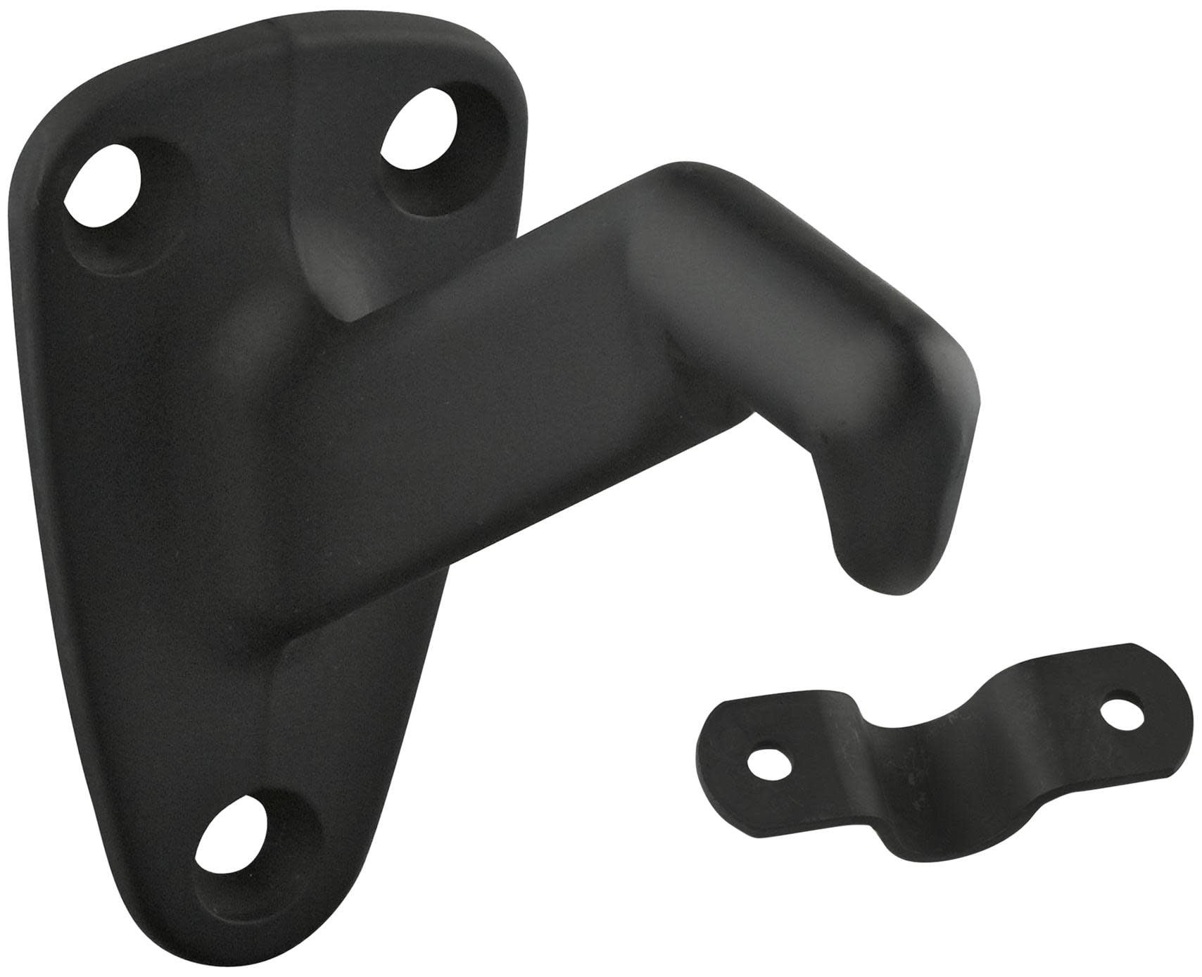 National Hardware Oil Rubbed Bronze Zinc Handrail Bracket with Steel ...