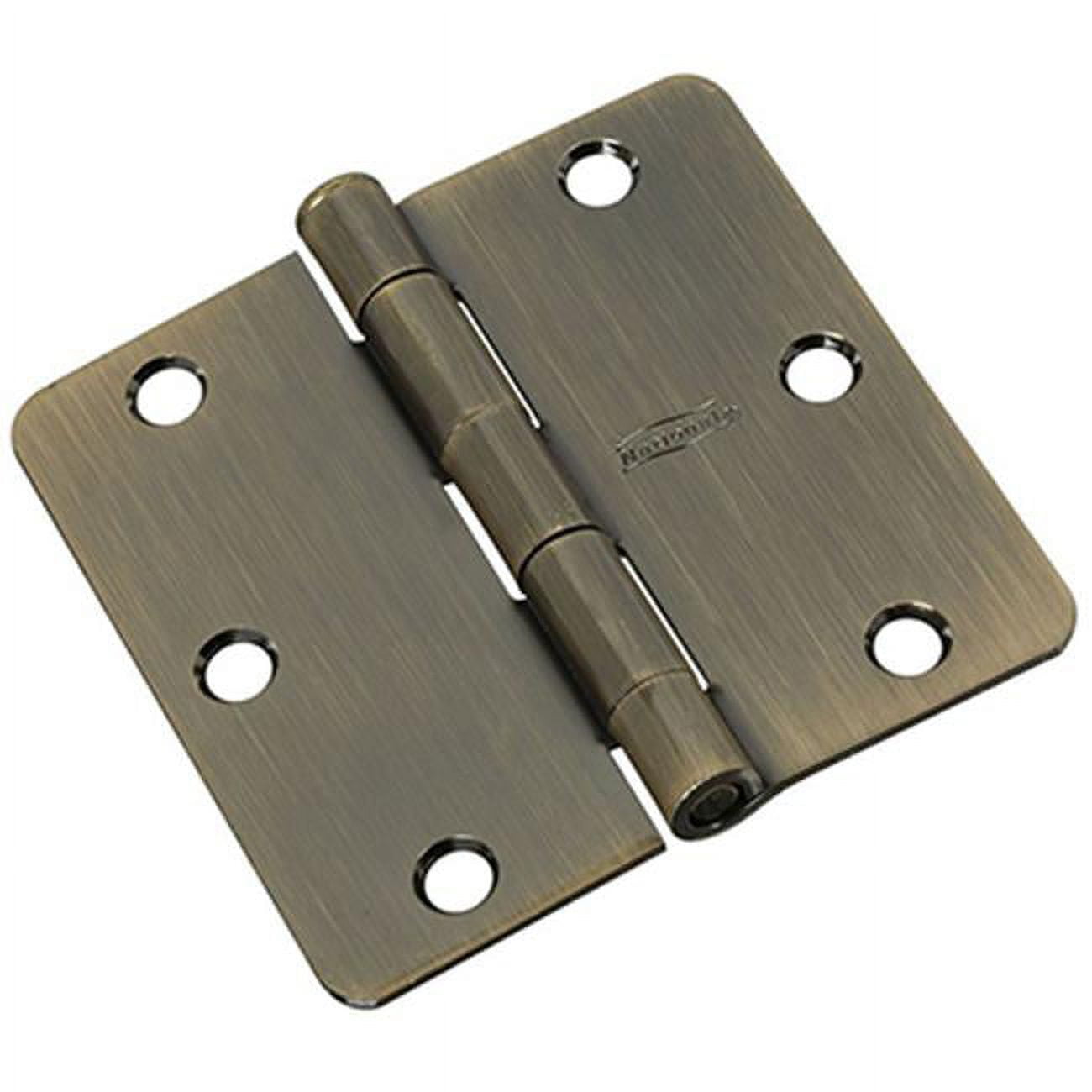 National Hardware N830-175 Door Hinge, Steel, Antique Brass, Full-Mortise Mounting - Walmart.com