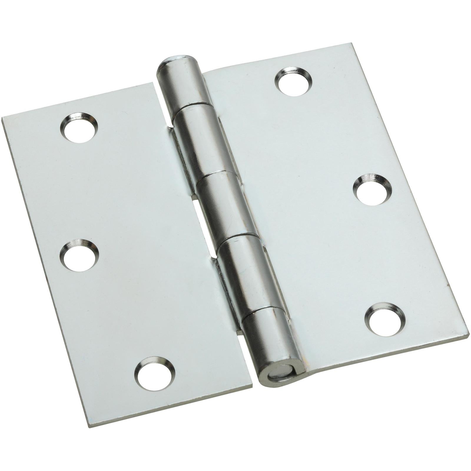 National Hardware N830-196 Door Hinge, Steel, Zinc, Full-Mortise Mounting - Walmart.com