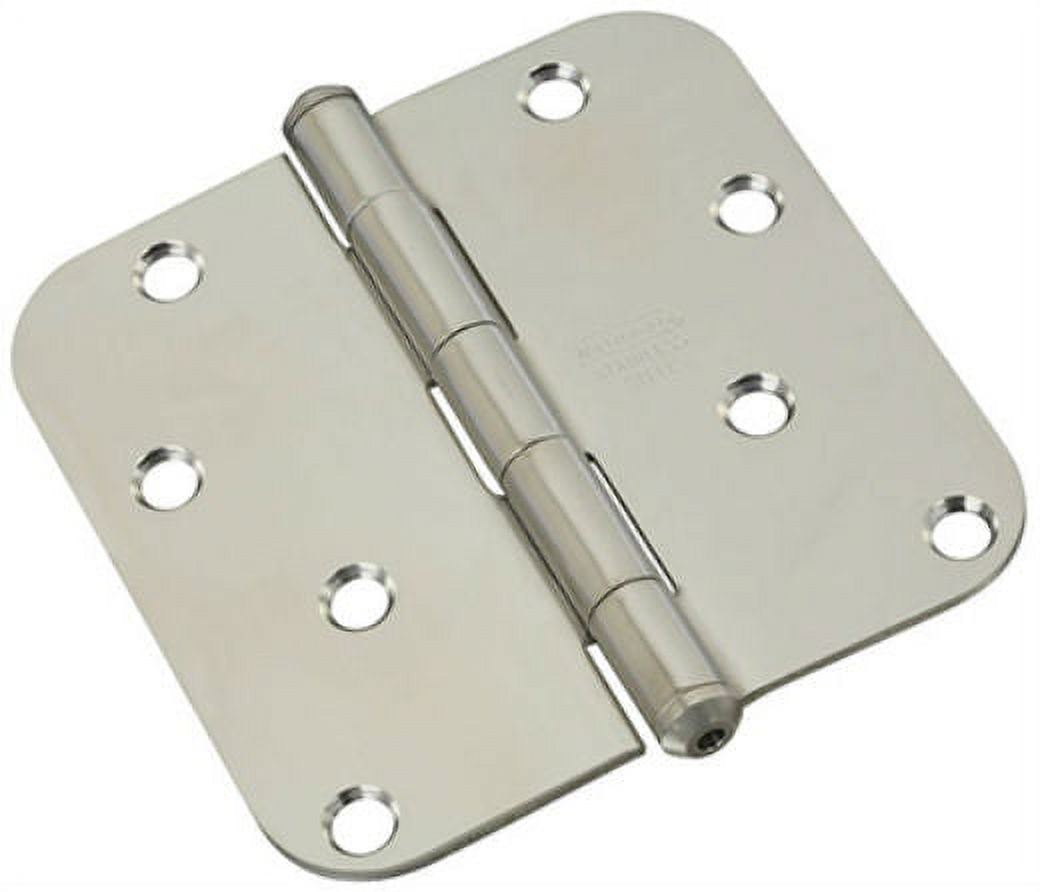 National Hardware N830-270 Stainless Steel Door Hinge, 5/8" Round Corner, 4", Each - Walmart.com