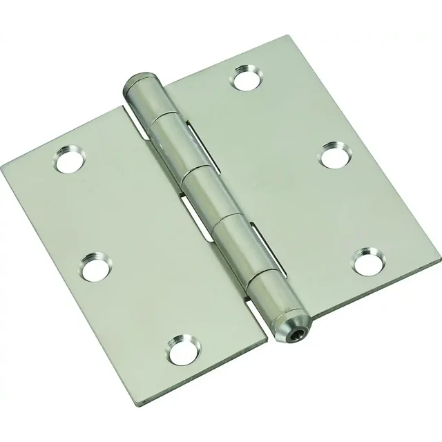 National Hardware N830-275 Door Hinge 3-1/2 Inch Square Corner Stainless Steel - Walmart.com