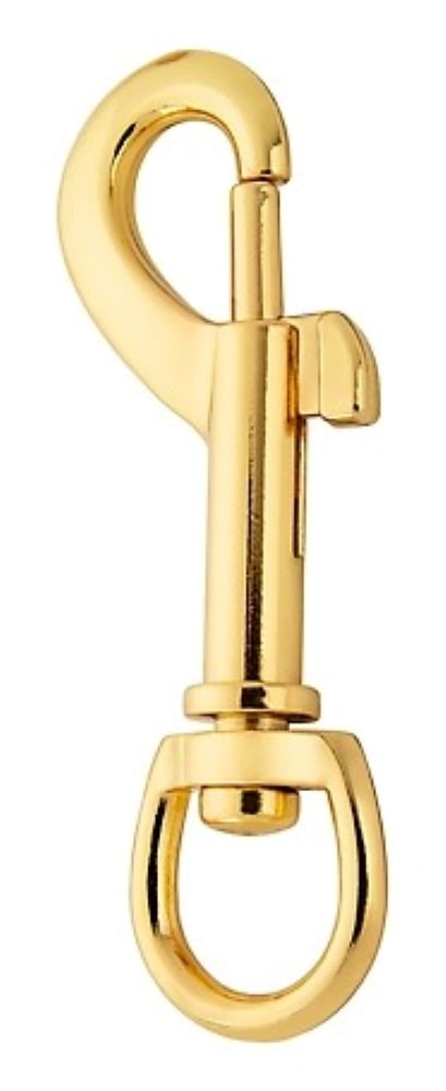 National Hardware N890-015 1/2" x 3" Bolt Snap with Swivel Eye, Brass ...