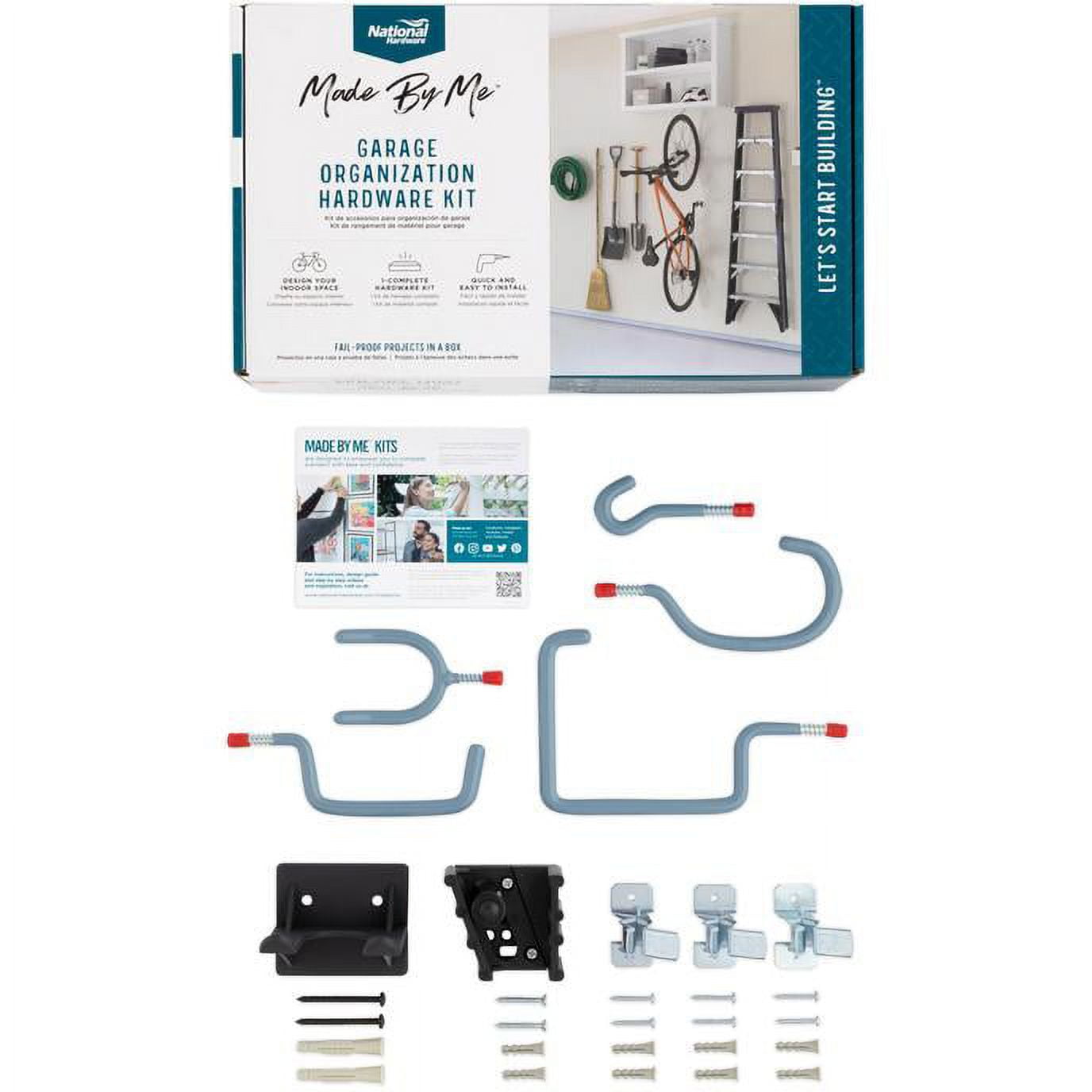 National Hardware N900-006 Garage Storage Tool Wall Hanger Hooks and ...