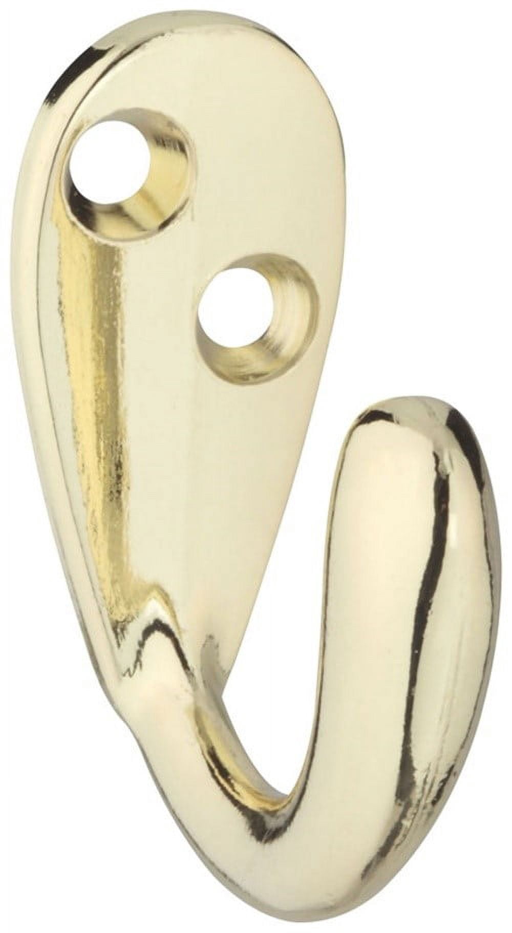 NATIONAL MFG/SPECTRUM BRANDS HHI Hook, Robe, Single-Prong, Polished ...