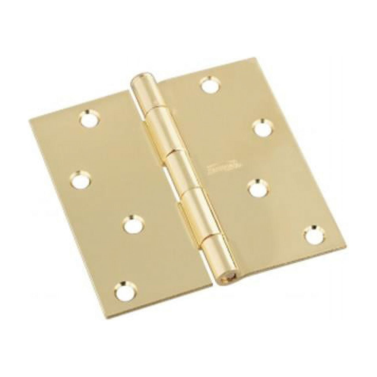 National Hardware - SPB512 4" SQR Hinge 1/pk - Polished Brass - Walmart.com