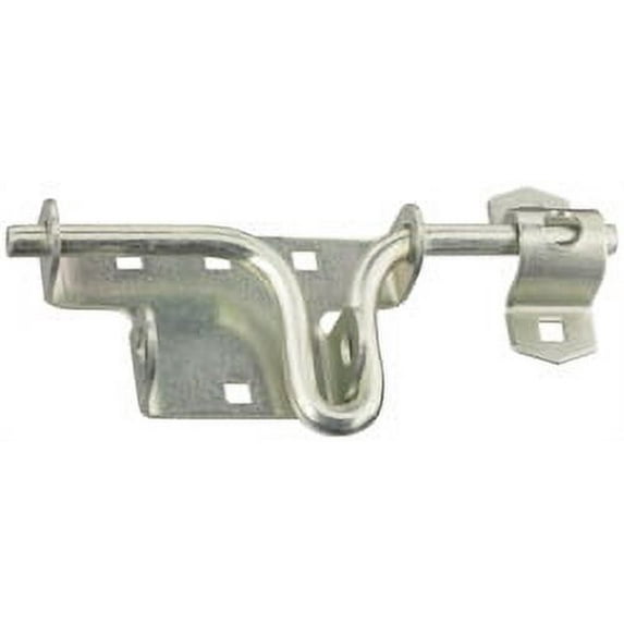 National Hardware V1134 Zinc Plated Sliding Bolt Latch, Steel Rod Bar ...