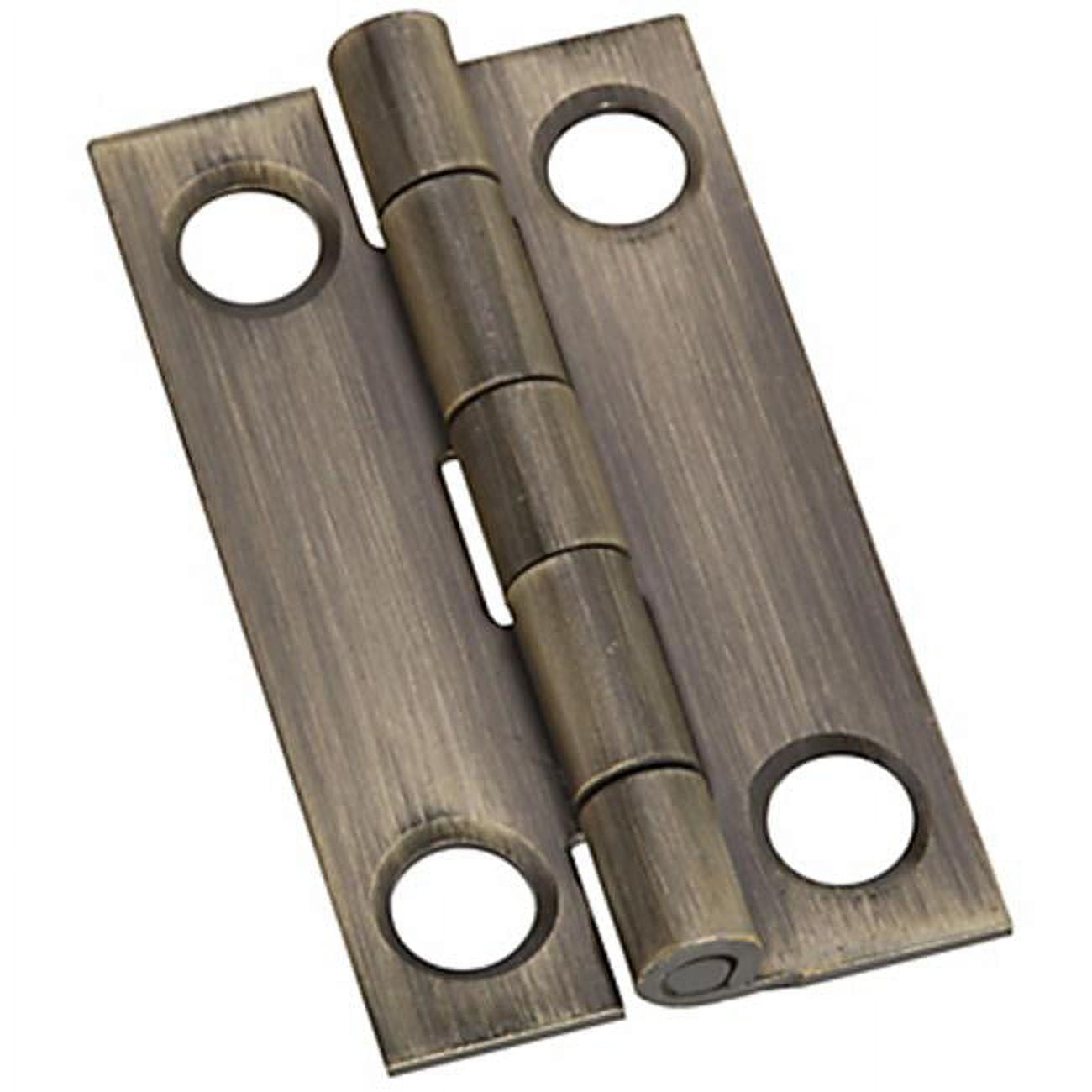 National Hardware - V1800 1" x 3/4" Narrow Hinge 2/pk - Antique Brass ...