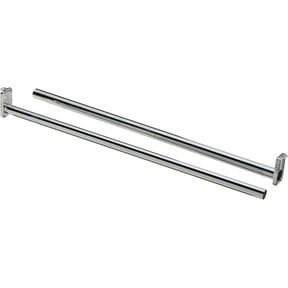Adjustable Closet Rod, Adjusts from 30" to 48", Bright Zinc by Stone ...